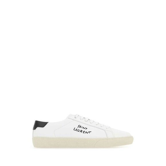 Saint Laurent | Shoes | Saint Laurent White Leather Court Classic Sl6 ...